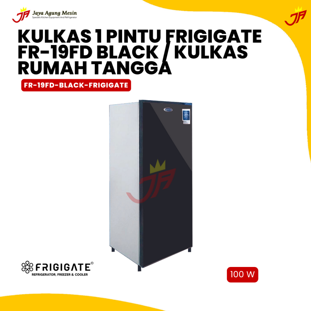 Jual FRIGIGATE - FR-19FD Black Kulkas 1 Pintu / Kulkas Rumah Tangga ...