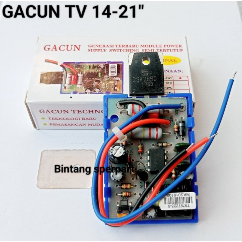Jual GACUN TV 21" ORIGINAL GACUN REGULATOR TV 21" GACUN MK 21C ...