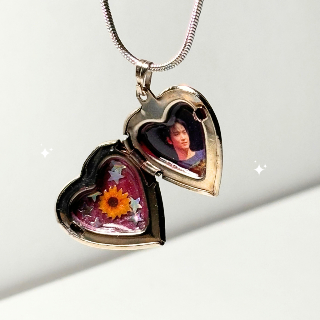 Jual [Dubidam.id] Heart Locket Necklace - Kalung Liontin Love / Kalung ...