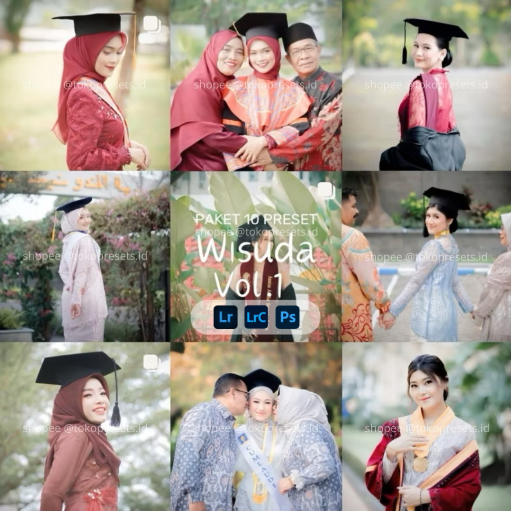 Jual 10 Preset Lightroom Wisuda Graduation | Filter Lightroom Mobile ...