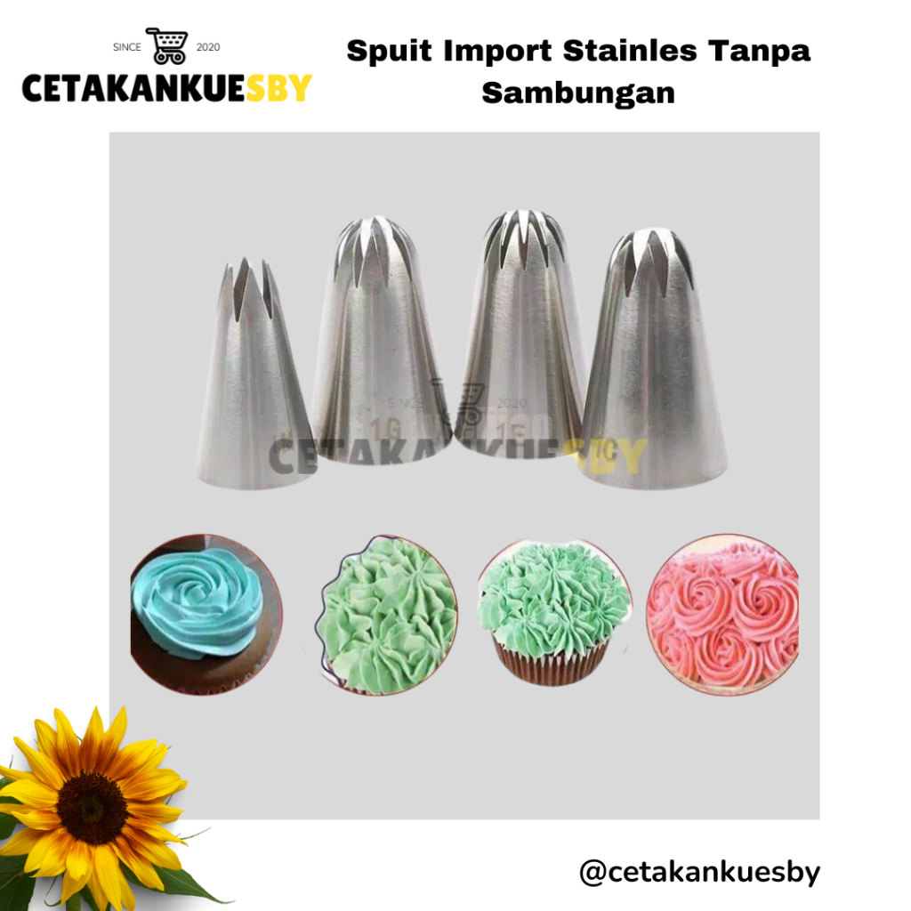 Jual (CKS) Spuit Import Stainles Tanpa Sambungan / Spuit Churros ...