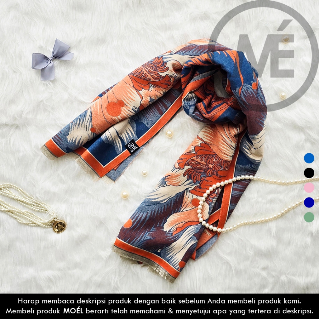 Jual MOÉL - Syal Paula + Hardbox MOEL, Syal Tebal, Syal Musim Dingin ...