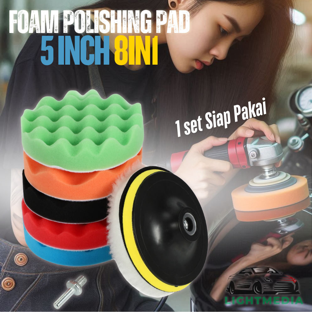 Jual Busa poles 5 inch set 8pcs | Shopee Indonesia