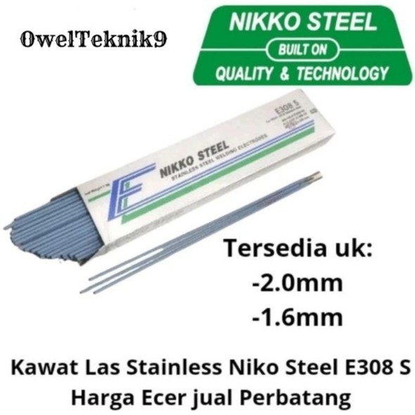 Jual JHTeknik Kawat Las Stainless 1,6mm x 250mm,2.0mm x 250mm NIKKO ...