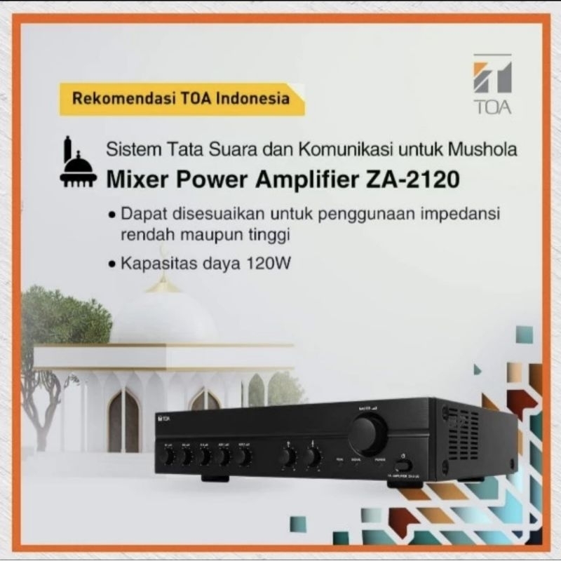 Jual Power Amplifier Toa ZA-2120 120W Original | Shopee Indonesia