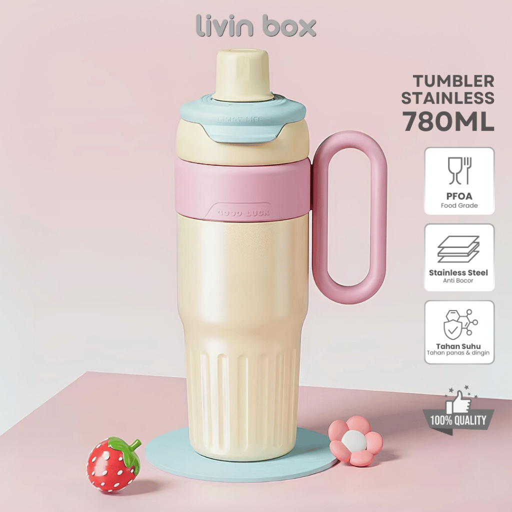 Jual FUNNYCOOK Tumbler Infused Water Stainless Steel 316 Botol Minum Anak Tahan Panas dan Dingin ...