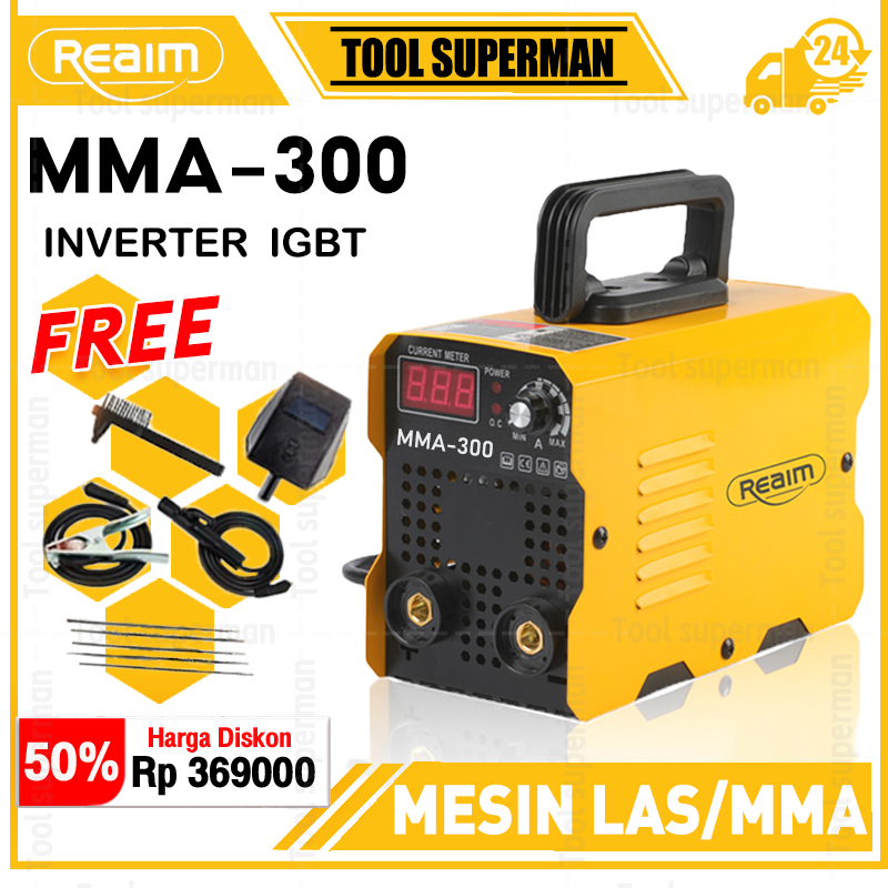 Jual Reaim Mesin Las Listrik Inverter MMA-300 120A 450 watt Trafo Las Berkecepatan Tinggi Cocok ...