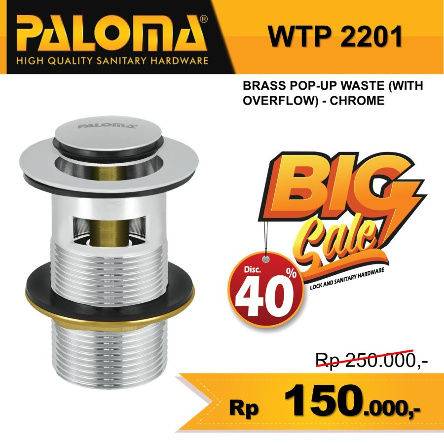 Jual PALOMA WTP 2201 Avur Washtafel Kepala Sifon Pembuangan Air ...
