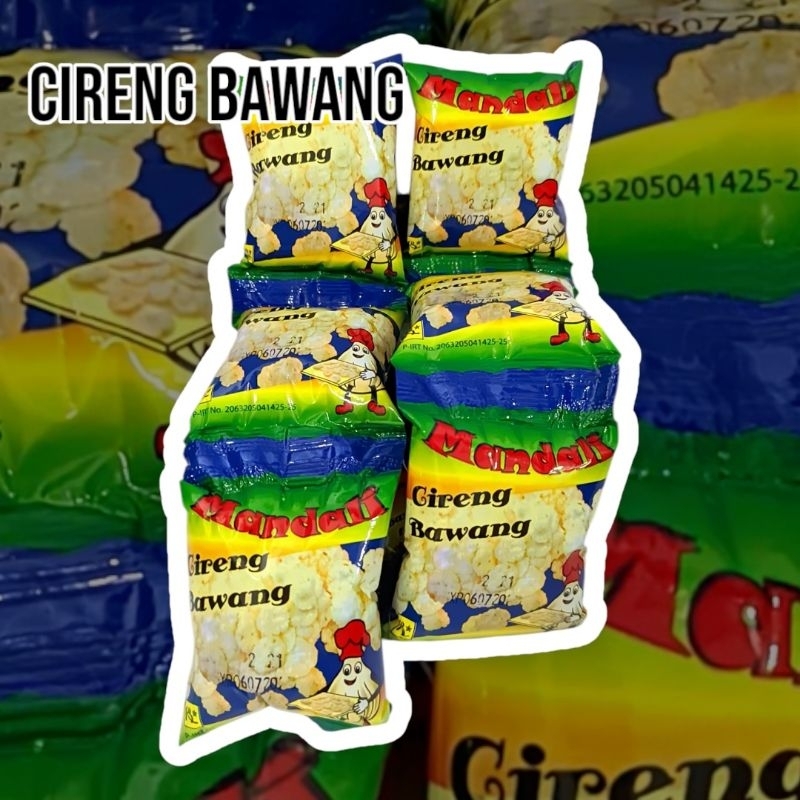 Jual Mandali Cireng Bawang Snack Jajanan Jadul isi 50Pcs | Shopee Indonesia