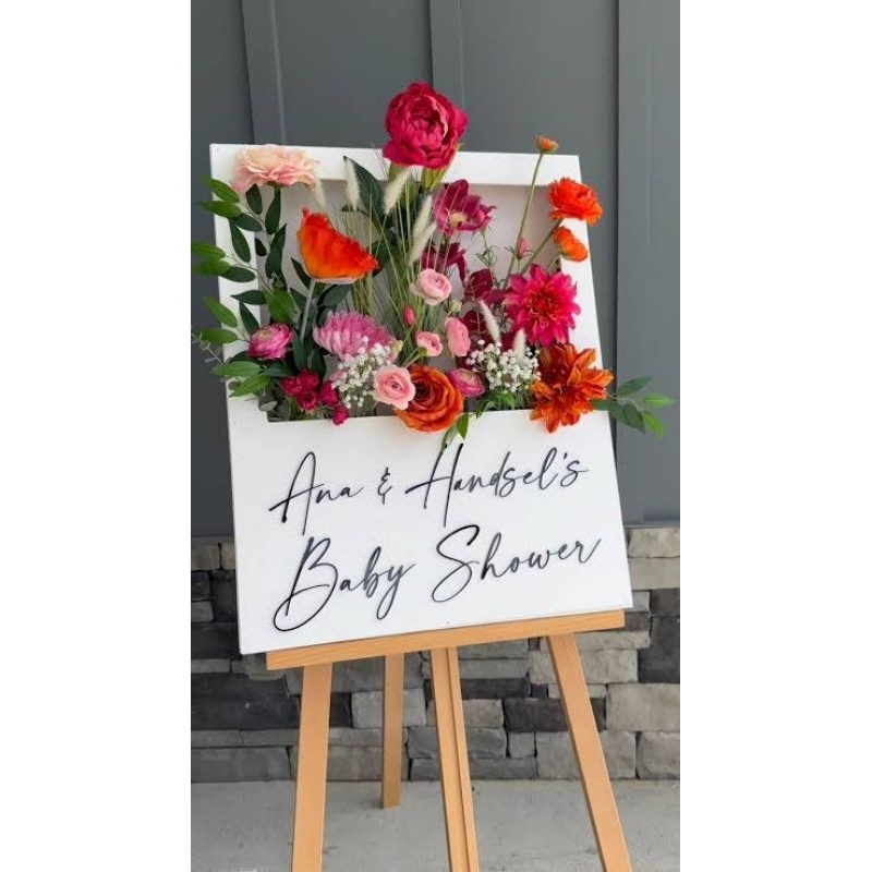 Jual Papan Bunga Ucapan | Flower Box PVC | Welcome Sign Free Desain ...