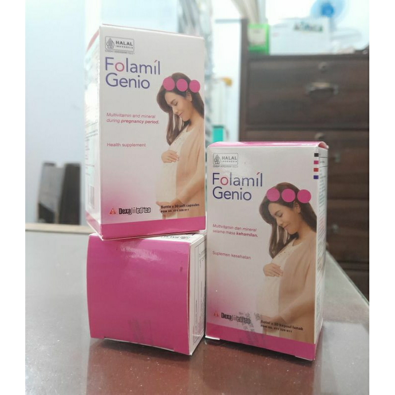 Jual FOLAMIL GENIO @ 30 KAPSUL LUNAK | Shopee Indonesia