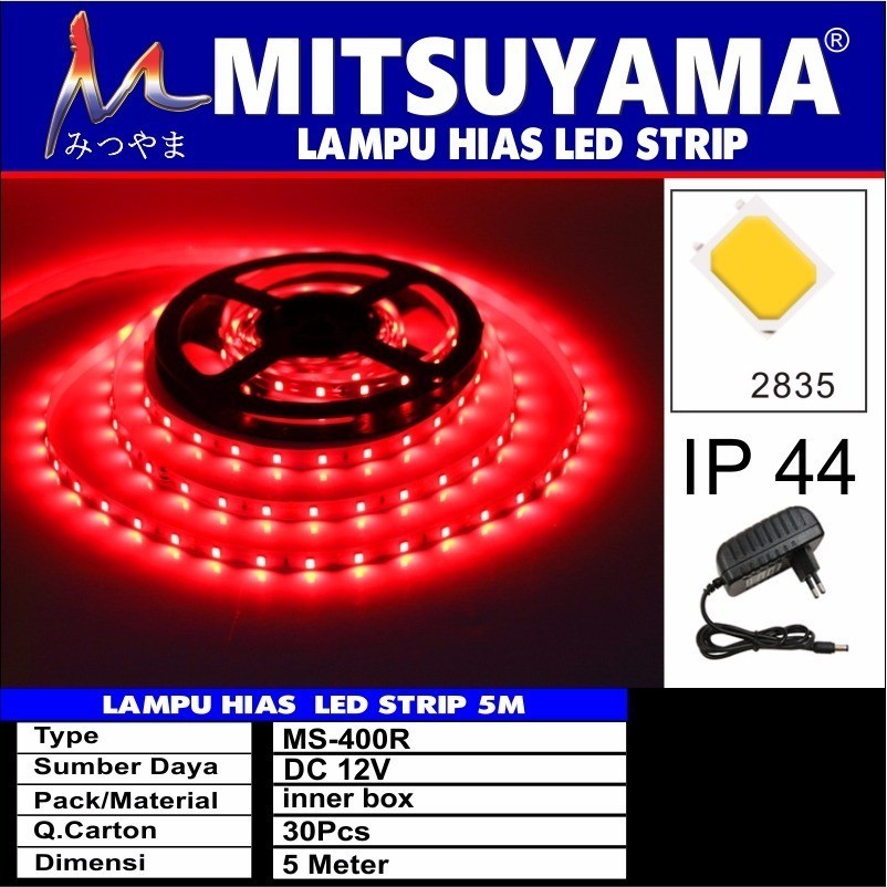 Jual Lampu Strip Warna Merah,Hijau 5 Meter MS-400 Mitsuyama | Shopee ...