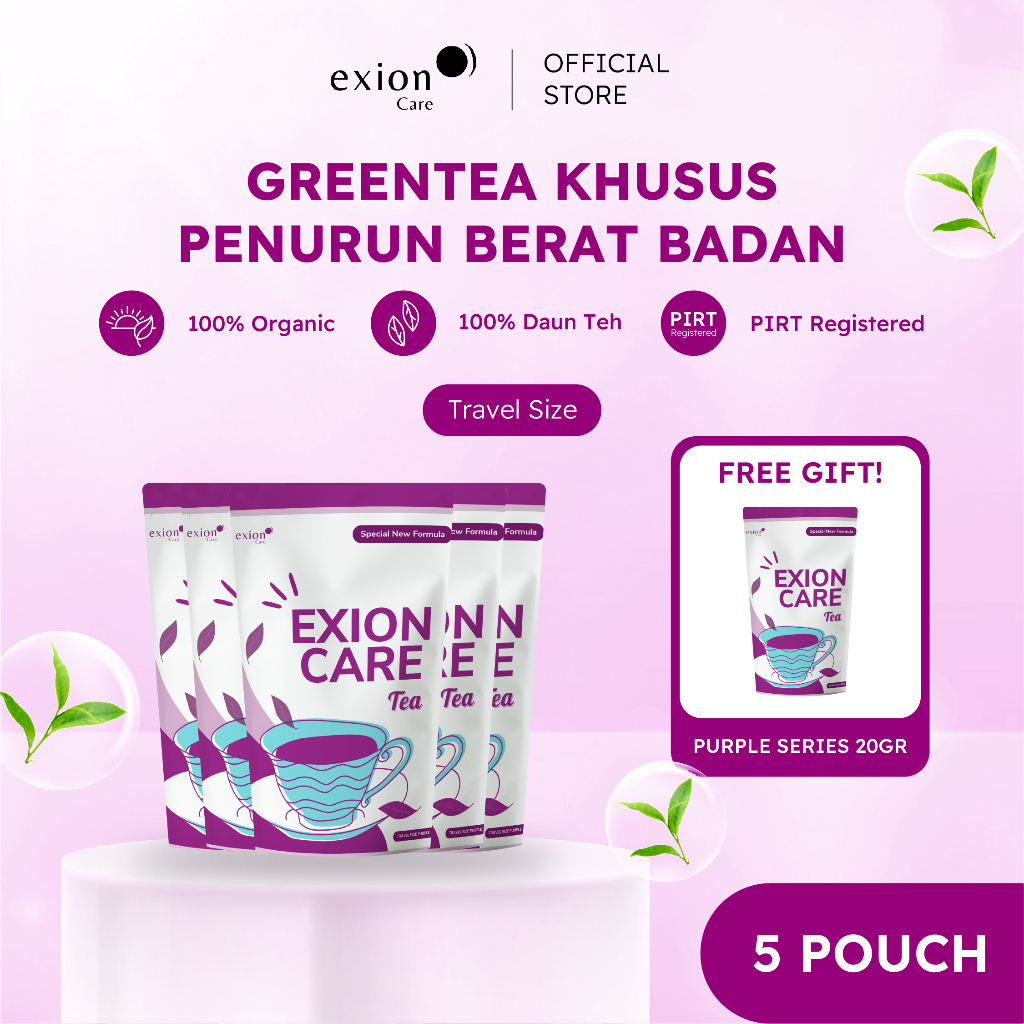 Jual Exioncare Tea Purple Series Mini Series 14 Hari 5 pouch- Isi 20gr ...