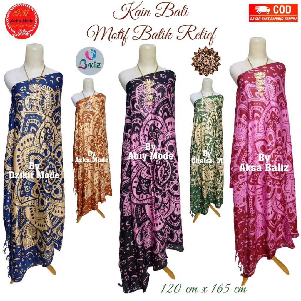 Jual Kain Bali Pantai - Kain Bali Motif Sultan Baru Rumbai Standar ...