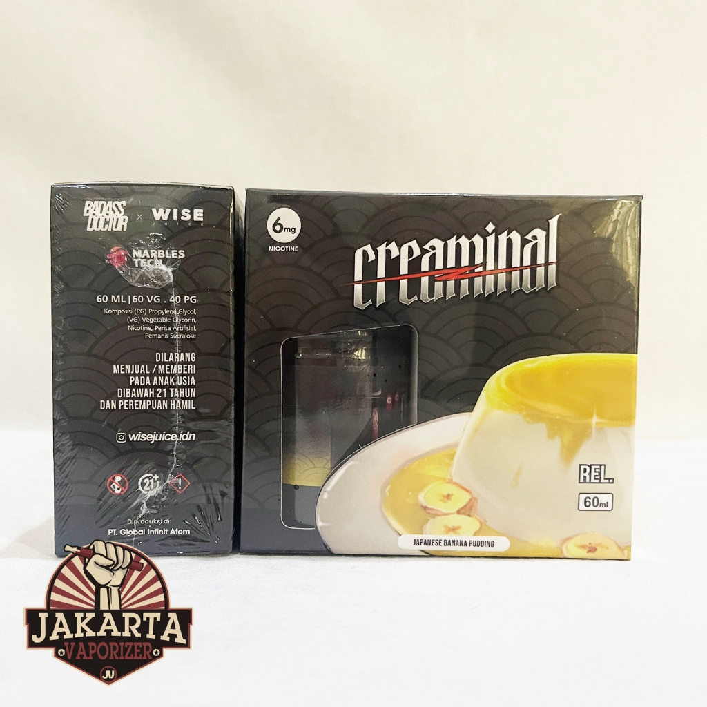 Jual CREAMINAL JAPANESE BANANA PUDDING 60ML 3MG 6MG BY BADASS X UNWISE ...