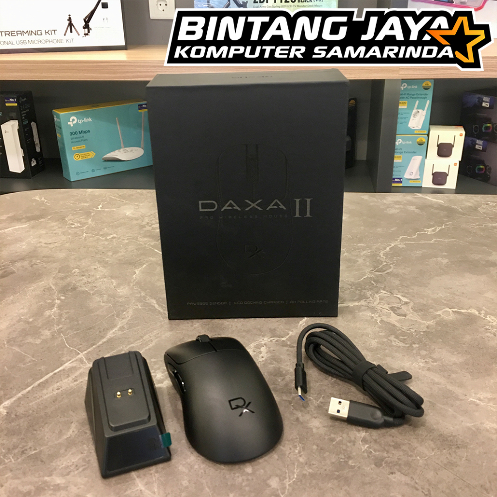 Jual Rexus Mouse Gaming Ergonomic Daxa Pro Wireless II / DX-PW2 - BLACK ...