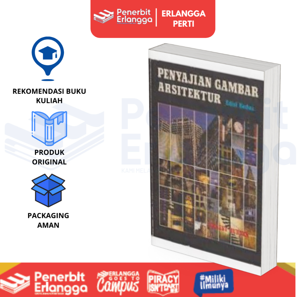 Jual [Erlangga] Buku Referensi: Penyajian Gambar Arsitektur - Ernst ...
