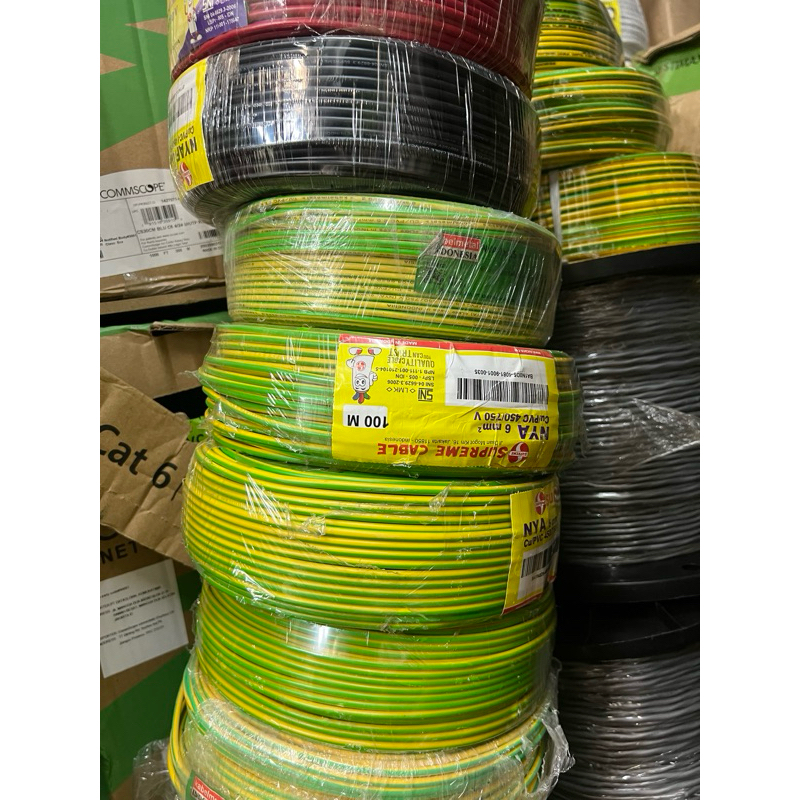 Jual Kabel Supreme NYA 6mm Grounding 100m / NYA 6mm Supreme Grounding K ...
