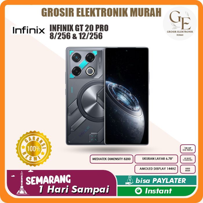 Jual Infinix GT 20 Pro 8GB+256GB & 12/256 [NO REPACK] Garansi Resmi 1 Tahun | Shopee Indonesia