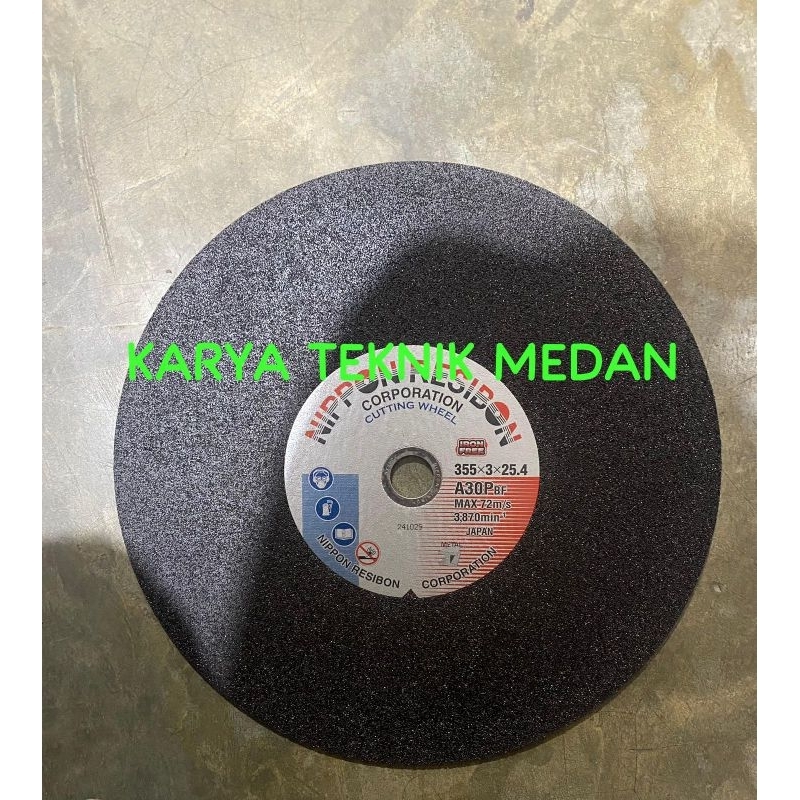 Jual NIPPON RESIBON BATU POTONG BESI 14" x 3mm | CUTTING WHEEL 14 INCH ...