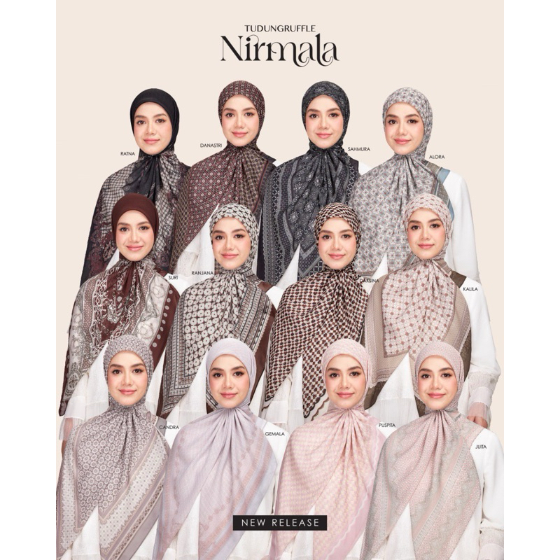 Jual READY Tudungruffle Nirmala 100% Original Tudung ruffle hijab ...