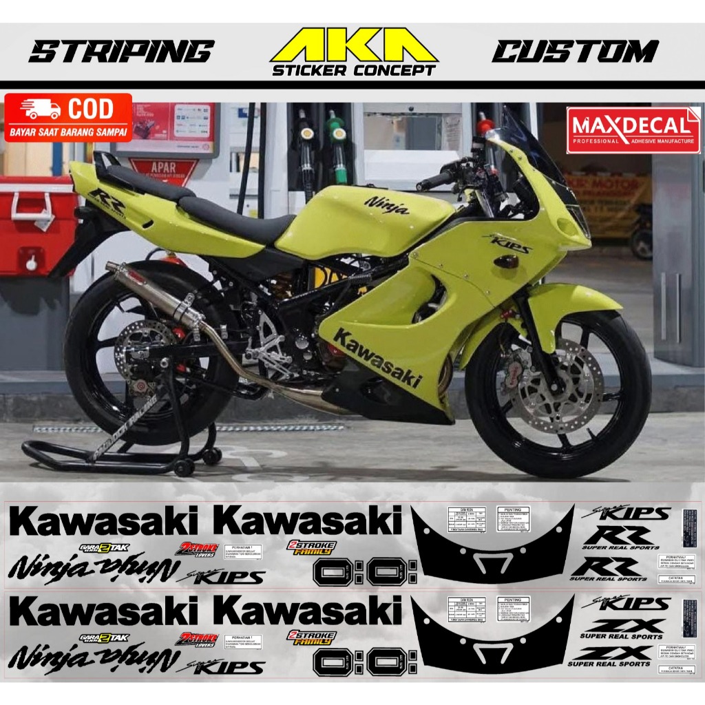 Jual Sticker striping Ninja RR OLD transparan TERLARIS !!! (free ...