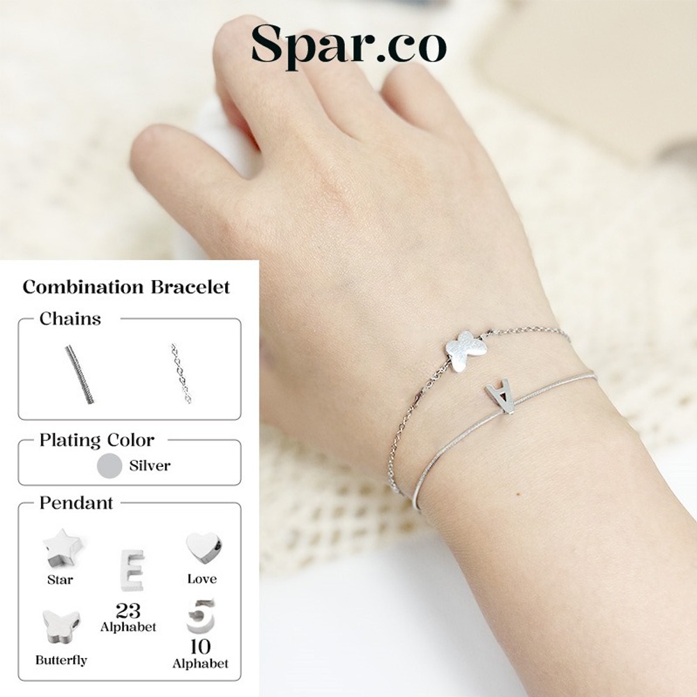 Jual Spar.co Silver Bracelet DIY Custom 1 Charm - Gelang Silver Custom ...