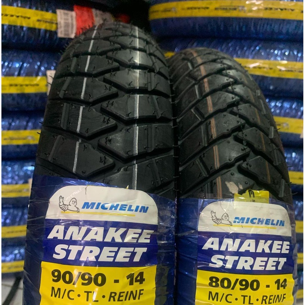 Jual Ban Michelin Ring 14 Anakee Street 80/90-14 90/80-14 100/80-14 ...