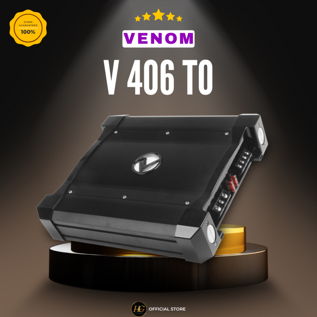 Jual Power Amplifier 4 Channel Venom Turbo V 406 TO | Shopee Indonesia