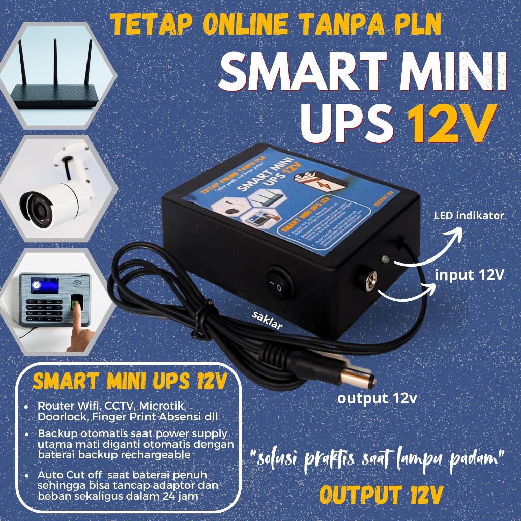 Jual Smart Mini UPS DC 12Volt untuk wifi tetap jalam saat listrik mati ...