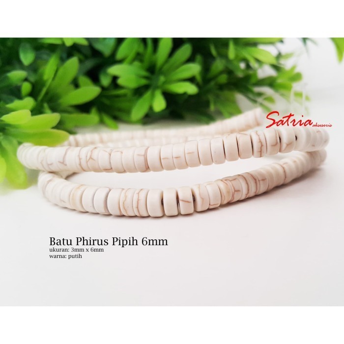 Jual BATU ALAM NATURAL STONE BATU PHIRUS PIPIH 3X6MM PUTIH / BAHAN ...