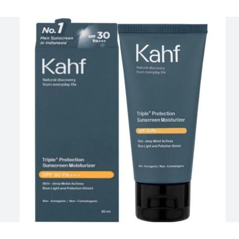 Jual KAHF SUNSCREEN SPF 30 PA +++ TRIPLE PROTECTION MOISTURIZER 30 Ml ...