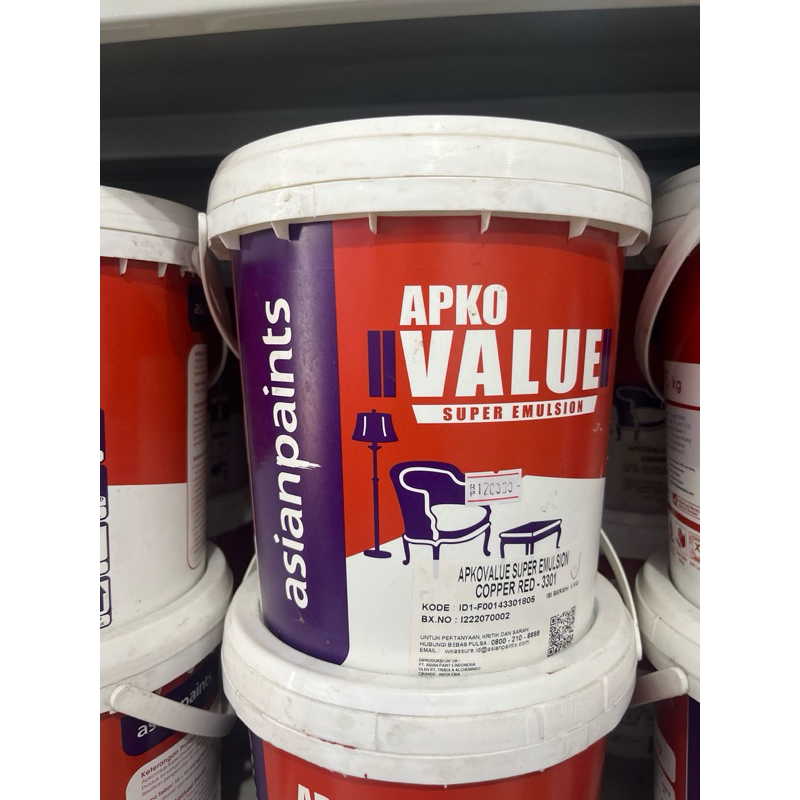 Jual Asian Paints 5kg White Apko Value Super Emulsion | Shopee Indonesia
