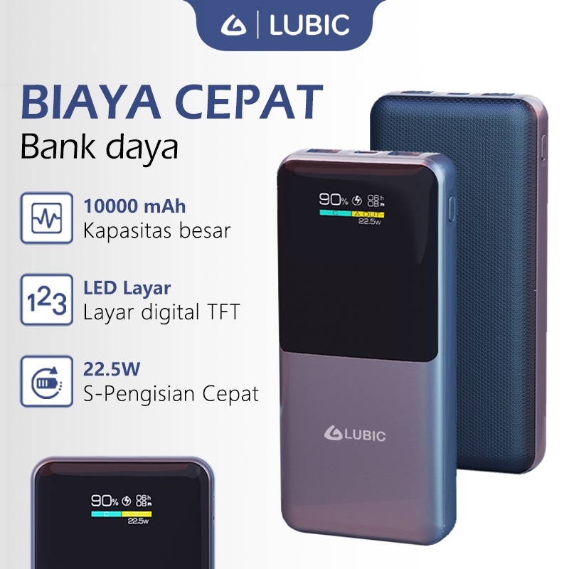 Jual LUBIC PowerBank 10000mAh-20000mAh Fast Charging With Smart Digital ...