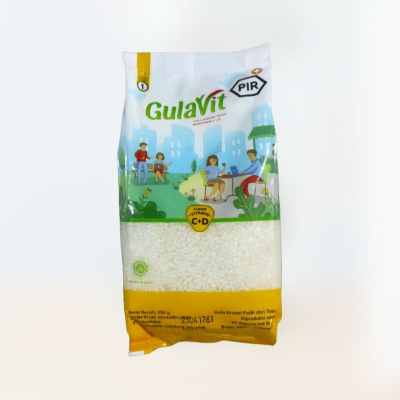 Jual Gula Pasir Kristal Putih Tebu GULAVIT 250 Gram / 500 Gram / 1000 ...