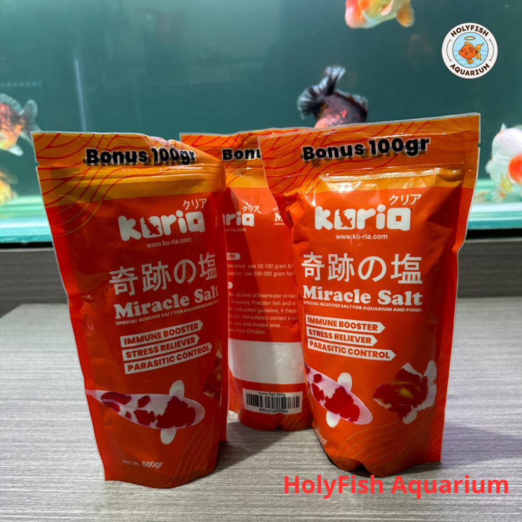 Jual Kuria Miracle Salt 500gr FREE 100gr Garam Pond Kolam Ikan koi koki ...