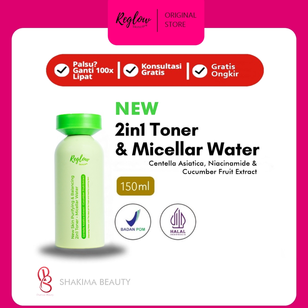 Jual Toner Reglow 2 in 1 Toner & Micellar Water - Melembapkan dan ...