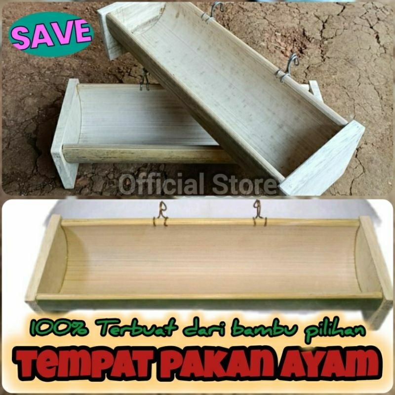 Jual Tempat Pakan ayam Dari Bambu / Wadah Pakn Ayam Dari Bambu | Shopee Indonesia