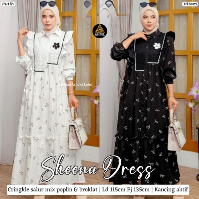 Jual SHEENA DRESS KANCING AKTIF ORIGINAL PRODUCT BY ASHOKA | Shopee ...