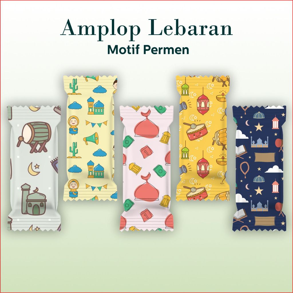 Jual 12 Pcs Amplop Permen Lebaran Lucu Dan Unik Siap Pakai Untuk Ampau ...