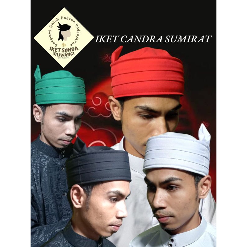 Jual iket Sunda praktis Candra sumirat, blangkon sunda jawa, totopong ...