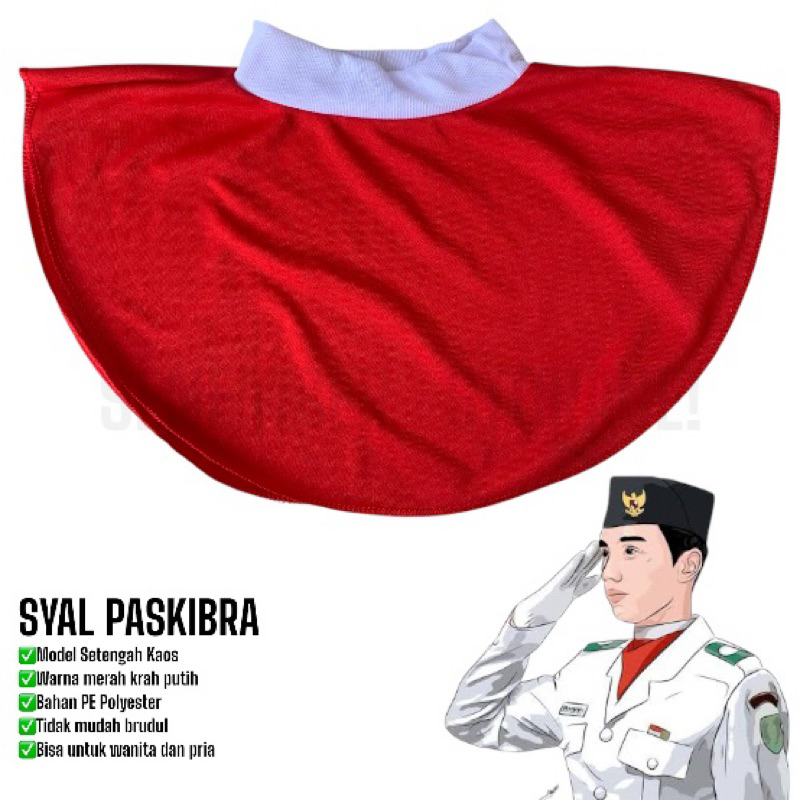 Jual SYAL PASKIBRA BAHAN KAOS - SYAL PASKIBRA MERAH PUTIH - SYAL ...