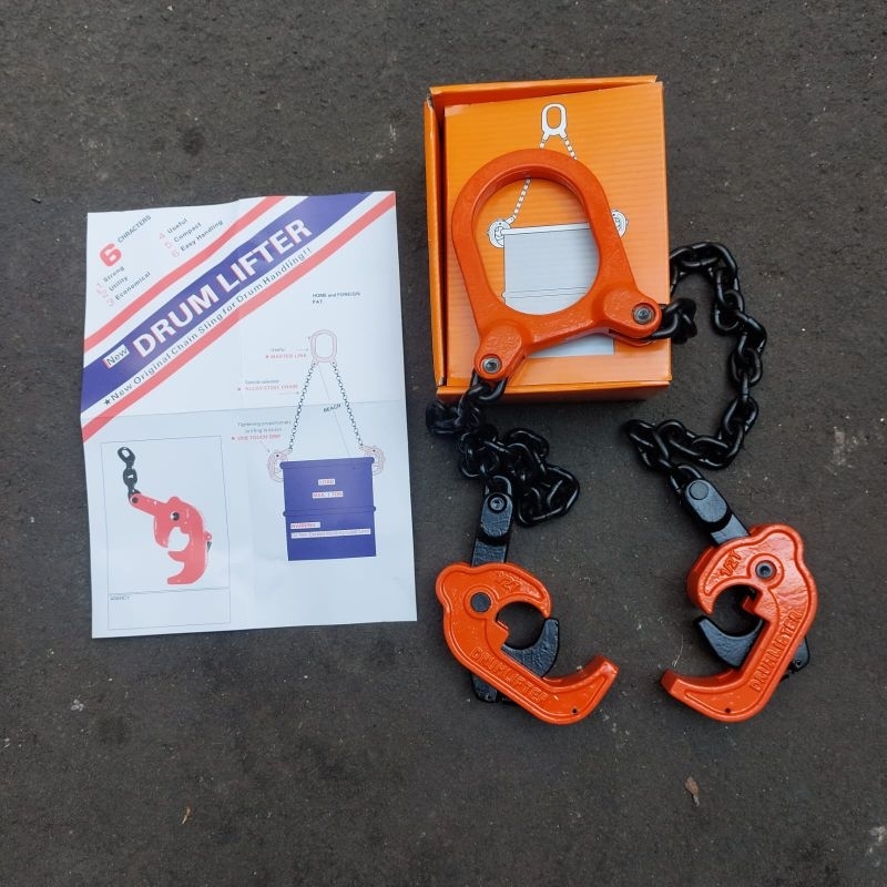 Jual Chain Drum Lifter 1 Ton Alat angkut Drum Kapasitas 1000 KG asli ...