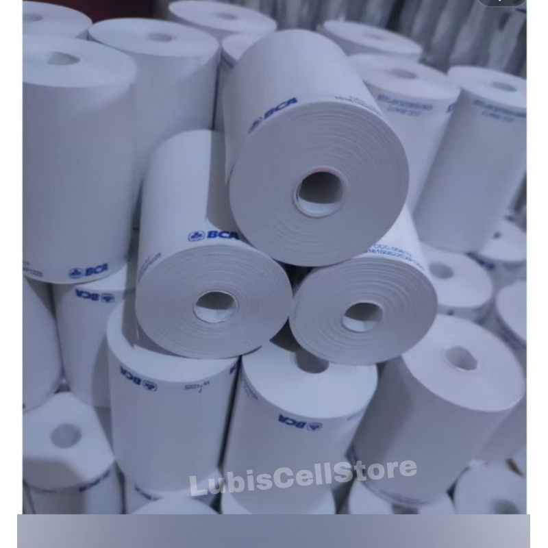 Jual kertas printer bluetooth thermal logo bca 58 mm harga per 1 roll ...