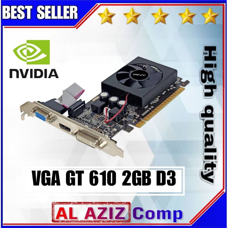 Jual VGA GT 610 2GB DDR3 64bit | Shopee Indonesia