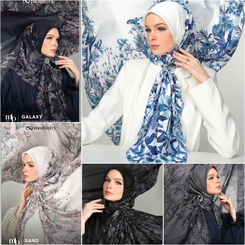Jual Modinity Fashion Parade Scarf 2025 EXCLUSIVE LIMITED Buttonscarves ...