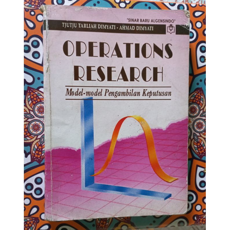 Jual RISET OPERASIONAL (Model Model Keputusan TJU TJU TARLIAH DIMYATI ...