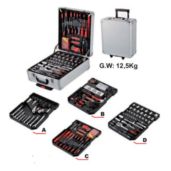 Jual Wipro Tool Kit Set Model Koper TS-186 (186pcs) | Shopee Indonesia