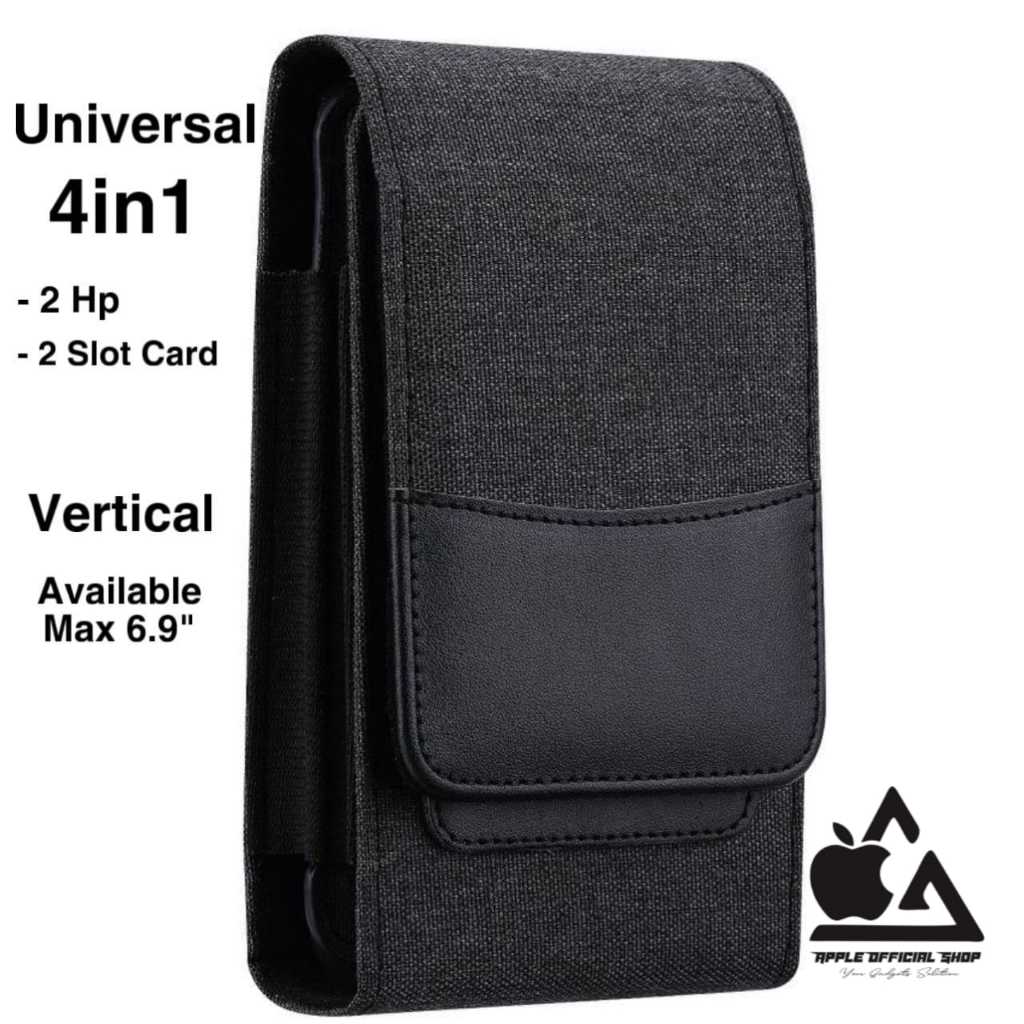 Jual 4in1 Premium Sarung Pinggang Hp Double 2Hp Universal 6.7 inchi + 2 ...