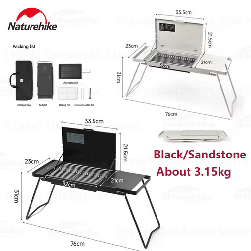 Jual MEJA BBQ GRILL CAMPING MINI 2 IN 1 NATUREHIKE CNK2450CF014 ...